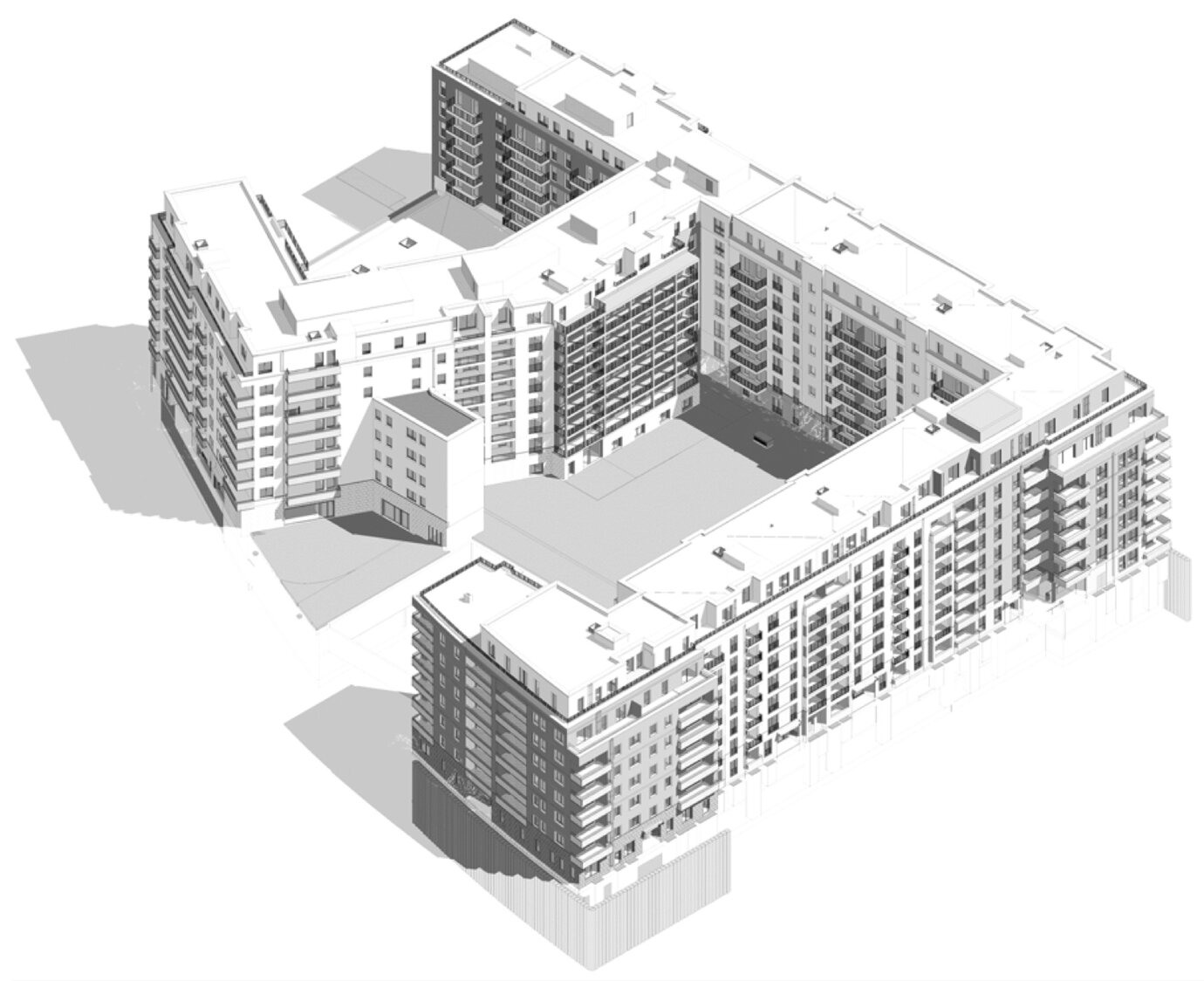Passivhaus-standard Residential Building on Güterplatz - AS+P